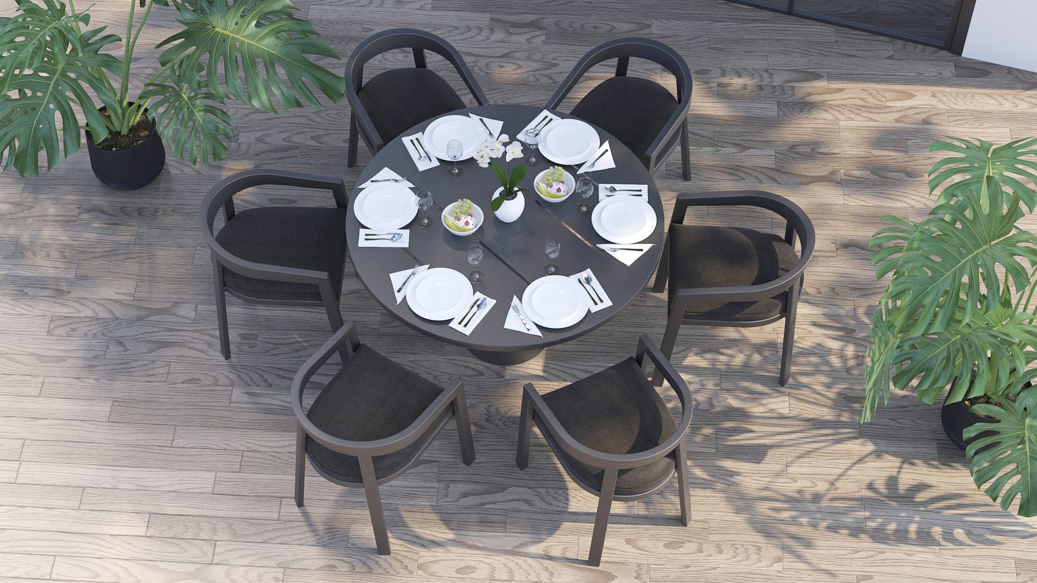 CALGARY ROUND TABLE - Outdoor Furniture Manufacturer