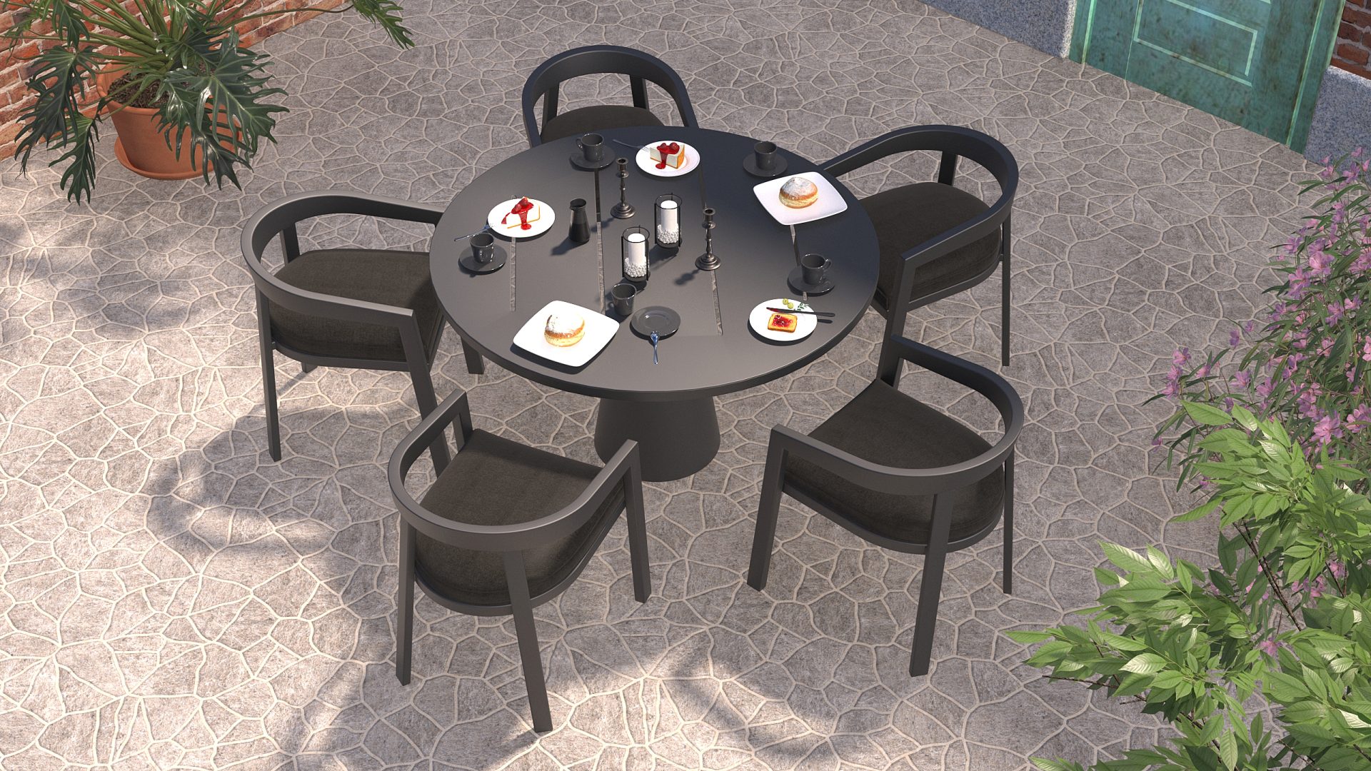 CALGARY ROUND TABLE - Outdoor Furniture Manufacturer