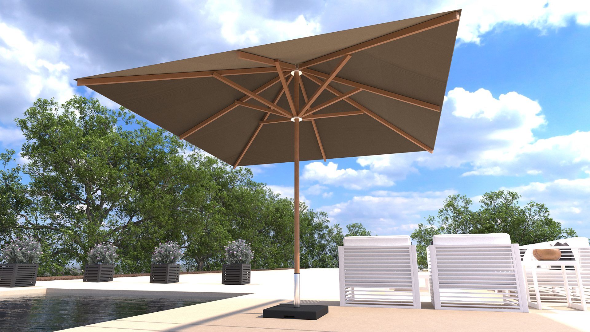 OCEAN SQUARE PARASOL - Outdoor Furniture Manufacturer