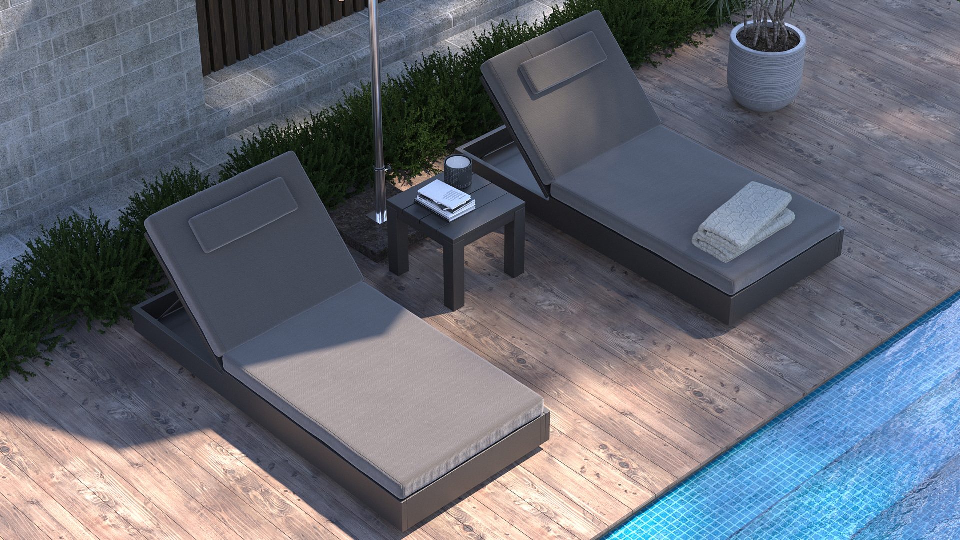 EMMA SUN LOUNGE ALU - Outdoor Furniture Manufacturer