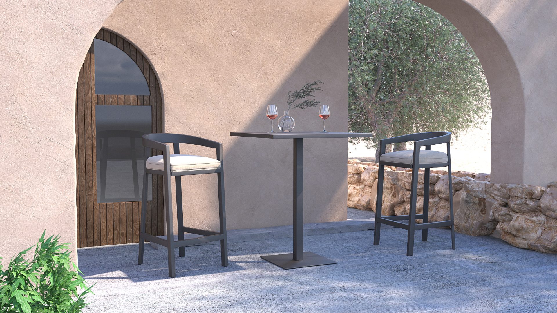 CALGARY SQUARE HIGH TABLE - Outdoor Furniture Manufacturer