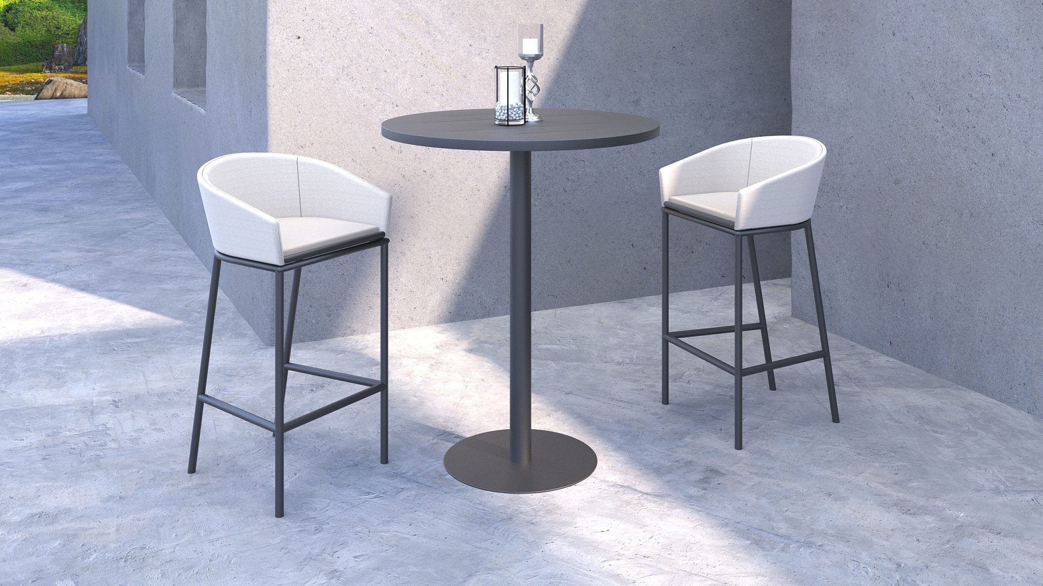 CALGARY ROUND HIGH TABLE - Outdoor Furniture Manufacturer