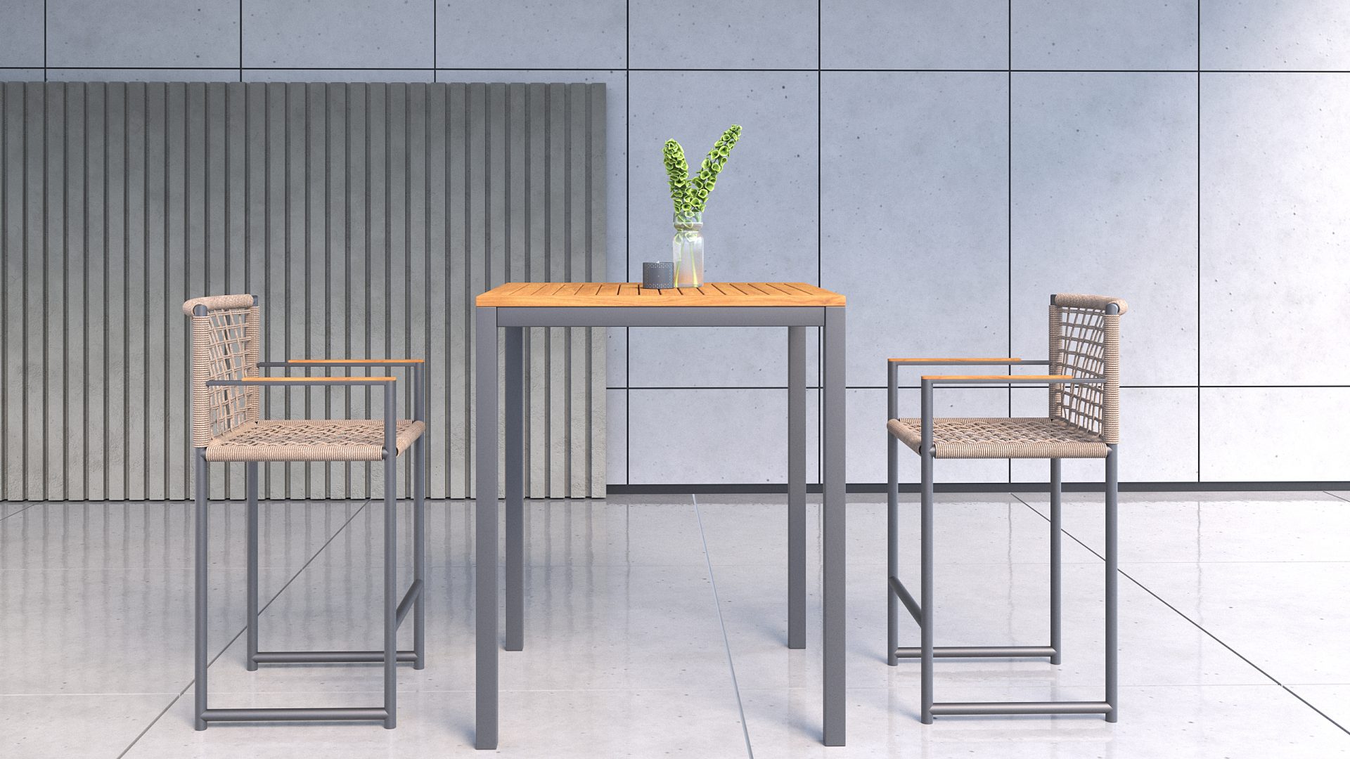 TRIDENT SQUARE HIGH TABLE - Outdoor Furniture Manufacturer